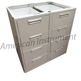 4' Fisher Hamilton Steel Laboratory Casework - 1128D CASEWORK